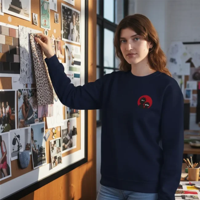 Rick and Morty Inspired Navy Sweatshirt for Women | Kattar Clothing