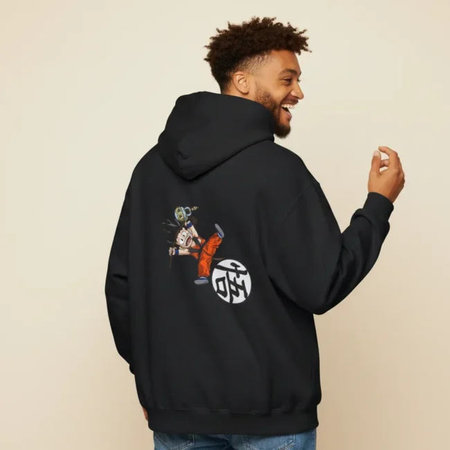 Goku Inspired Black Hoodie for Men | Kattar Clothing
