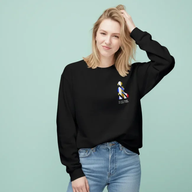 Luffy Inspired Black Sweatshirt for Women | Kattar Clothing