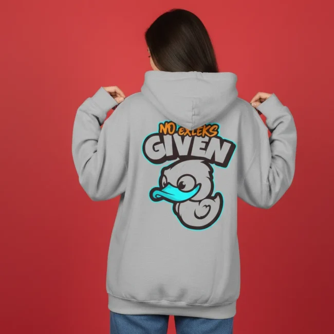 No Ducks Given Inspired Grey Hoodie for Women | Kattar Clothing
