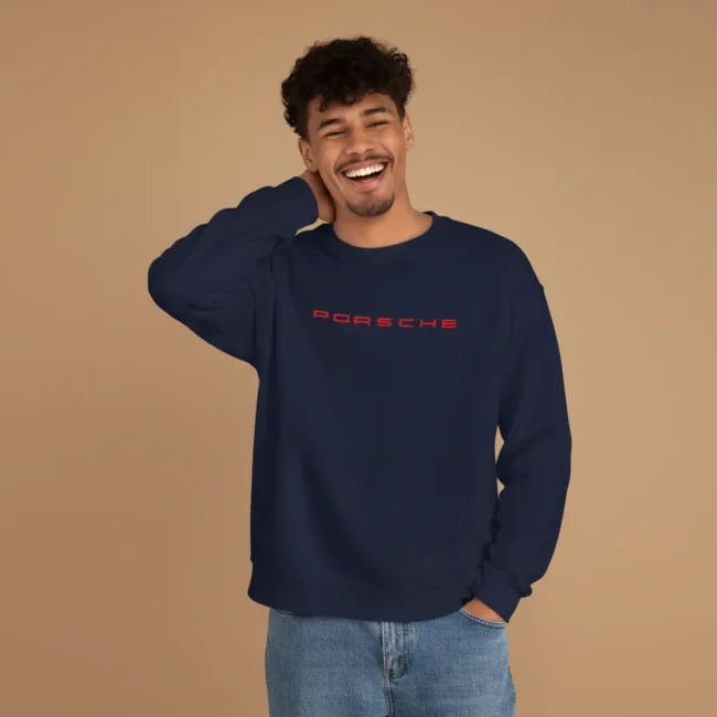 Porsche Inspired Navy Sweatshirt for Men | Kattar Clothing