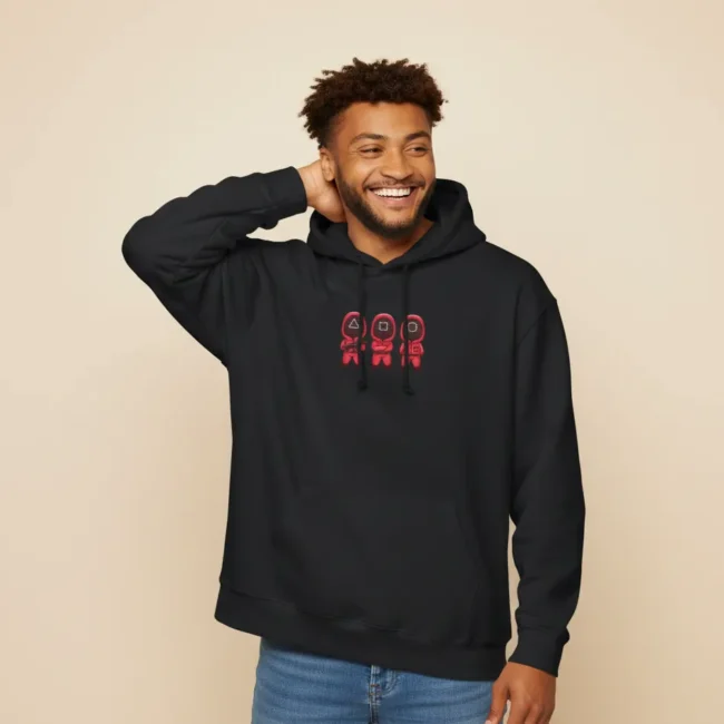 Squid Game Inspired Black Hoodie for Men | Kattar Clothing
