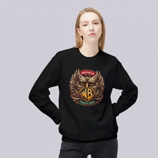 Warner Bros Inspired Black Sweatshirt for Women | Kattar Clothing